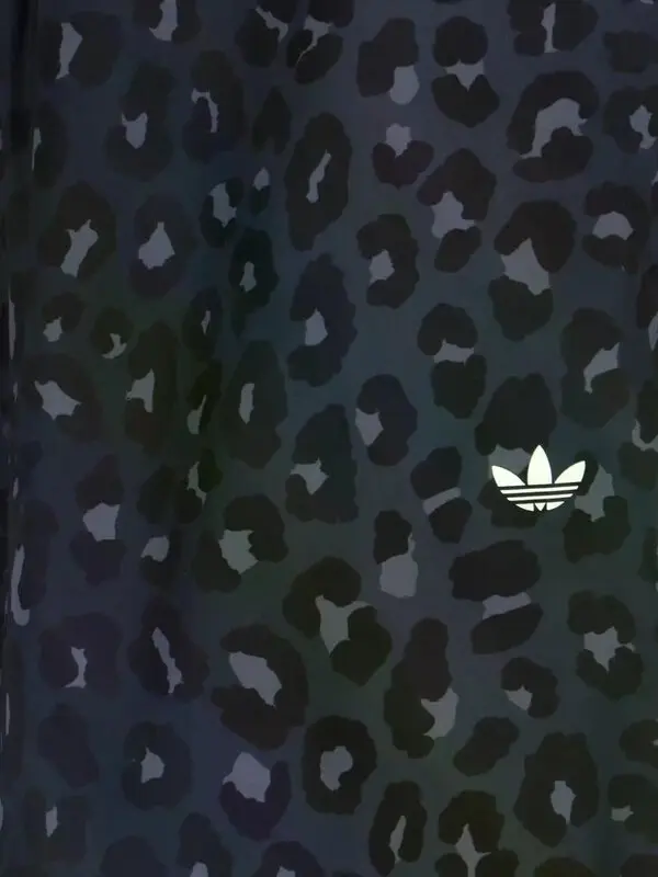 Adidas Originals Wide-leg Leopard-print Track Pants - Grey