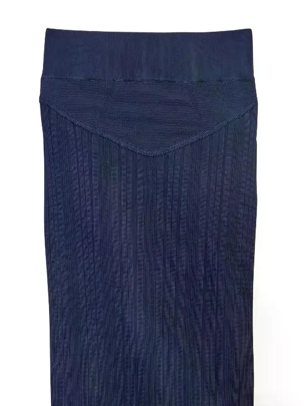 FLEUR DU MAL Ribbed-knit Maxi Skirt