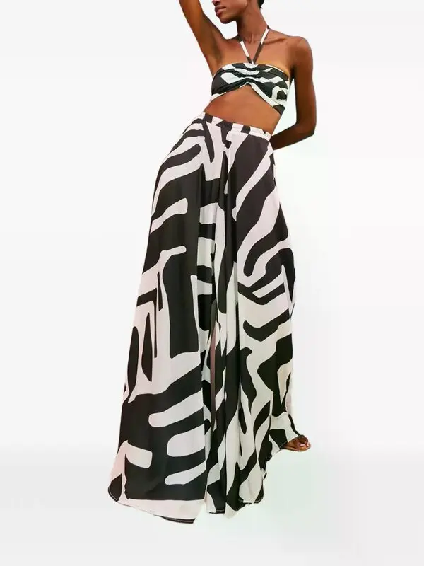 DIARRABLU Abstract-print Palazzo Pants