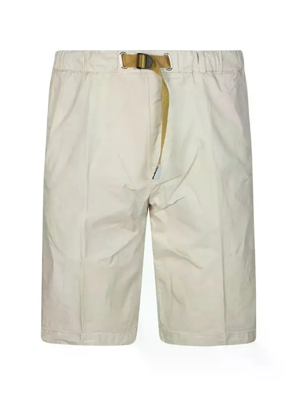 WHITE SAND Belted Elasticated-waist Shorts