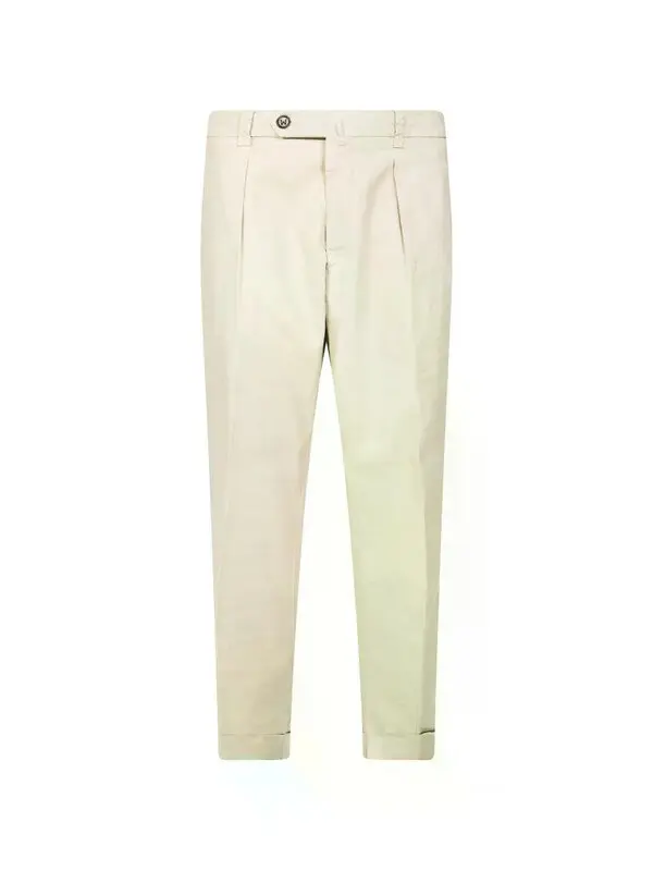 BERWICH Pleated Turn-up Trousers