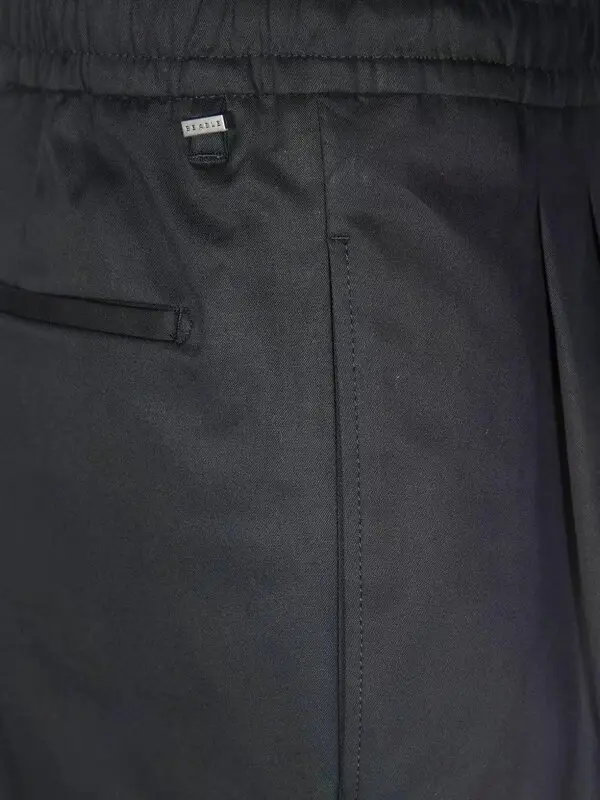 BE ABLE Double-pleat Elasticated Trousers