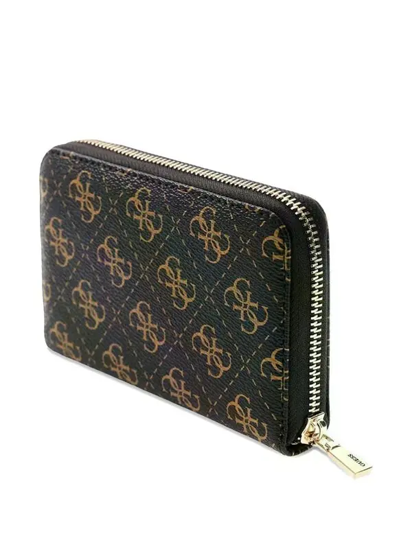Guess Monogram-pattern Wallet - Brown