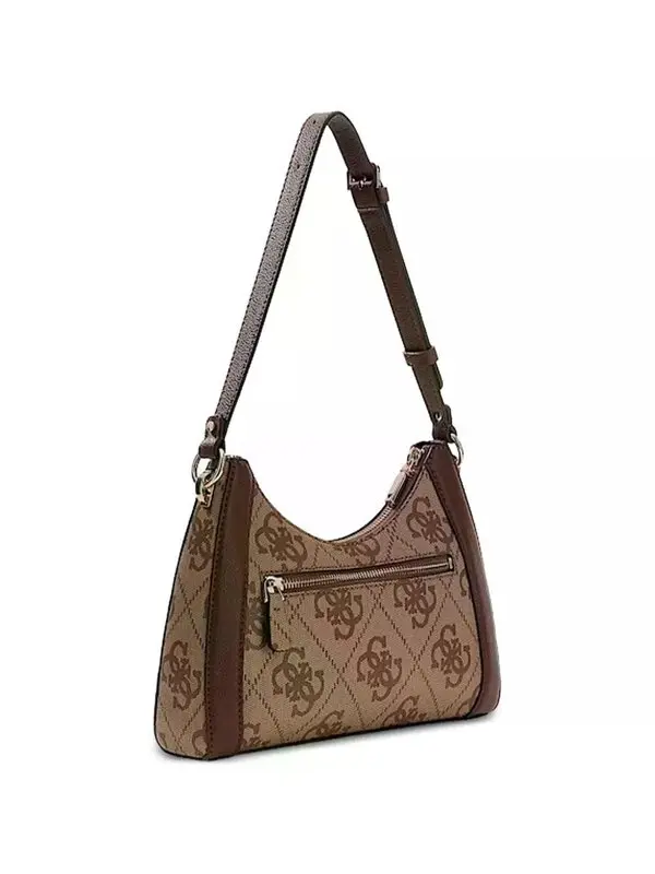 Guess Logo Pattern Shoulder Bag - Neutrals