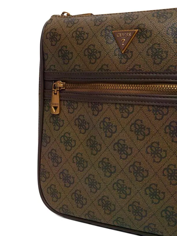 Guess Milano 4g Monogram Messenger Bag - Brown