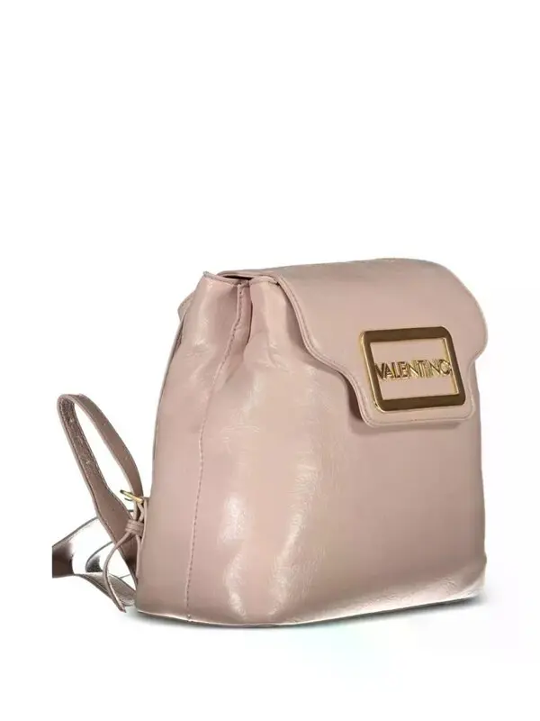 MARIO VALENTINO Logo-plaque Leather Backpack