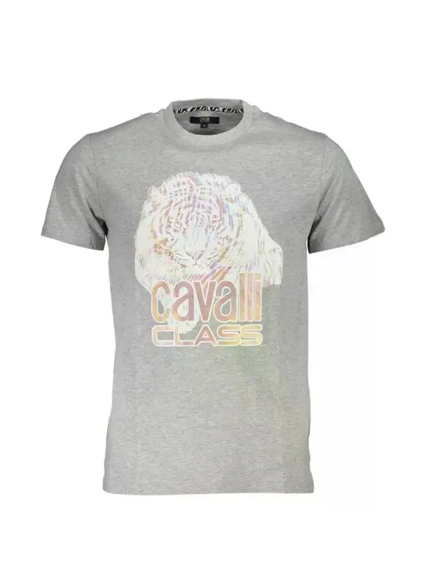 Roberto Cavalli Iridescent Tiger-print T-shirt - Grey
