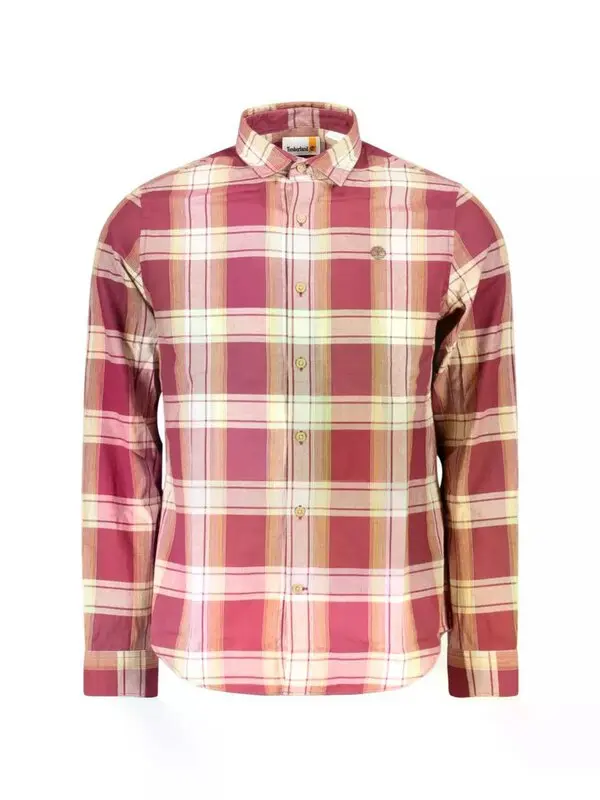 Timberland Plaid-pattern Button-down Shirt - Red