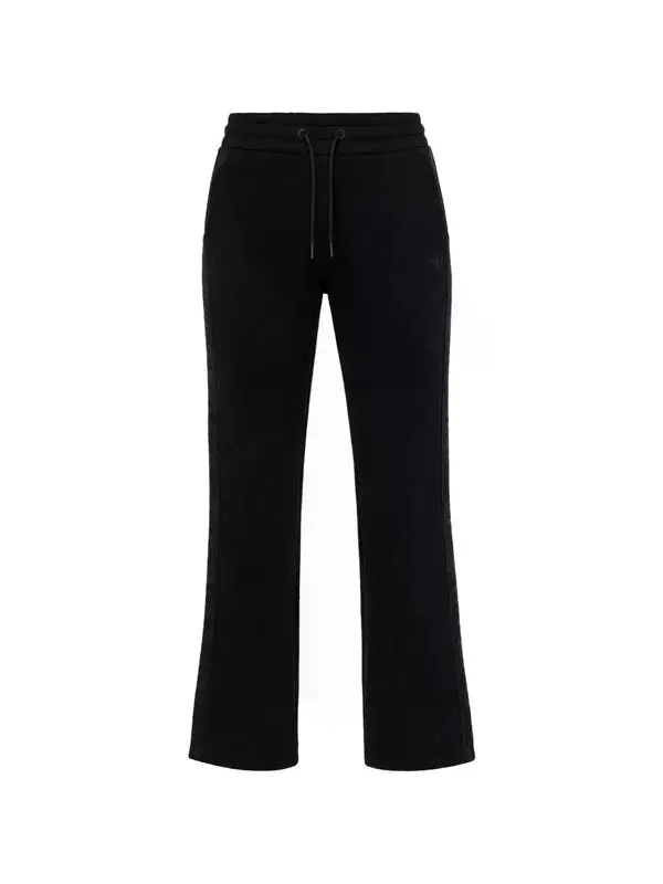 Guess Drawstring Track Pants With Logo Detail - Black