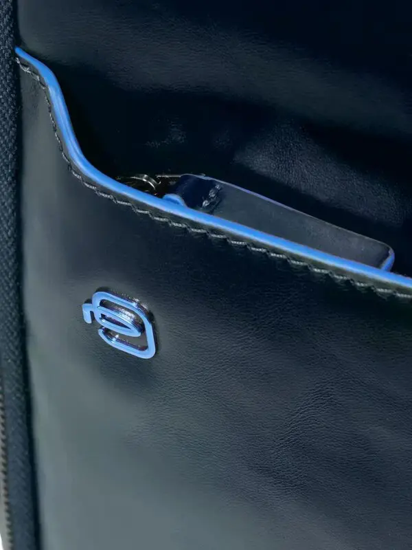 PIQUADRO Logo-plaque Backpack - Blue