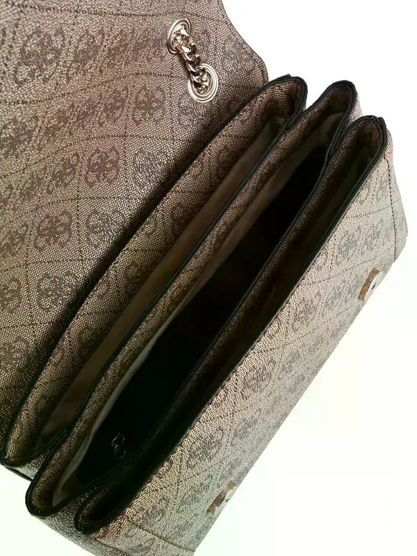 Guess Logo-pattern Foldover Shoulder Bag