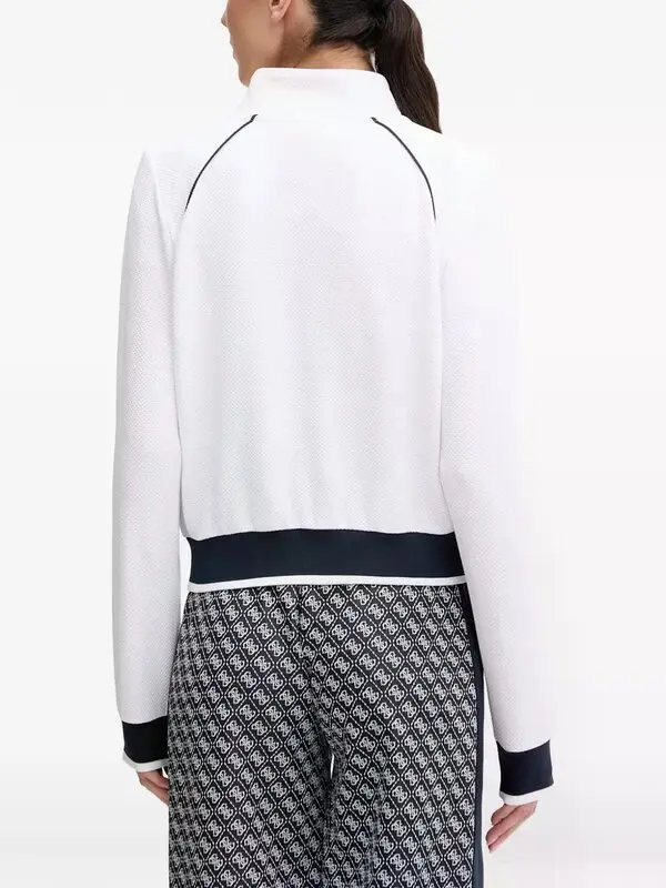 Guess Textured-finish Full-zip Sweatshirt