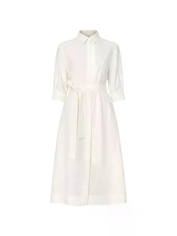 P.a.r.o.s.h Belted Button-fastening Midi Dress