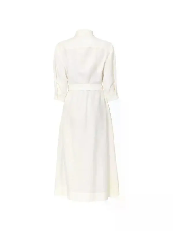 P.a.r.o.s.h Belted Button-fastening Midi Dress