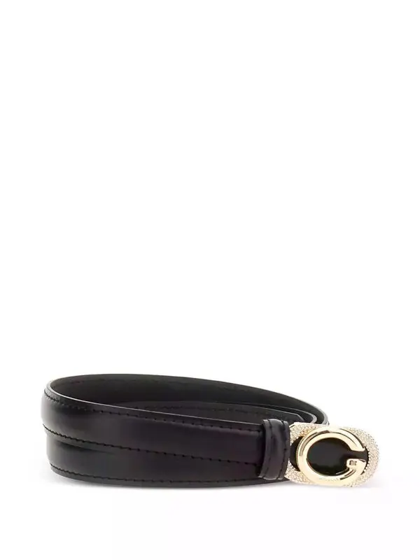 Guess Logo-buckle Belt - Black