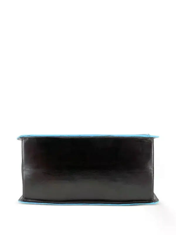 PIQUADRO Leather Flap-top Briefcase