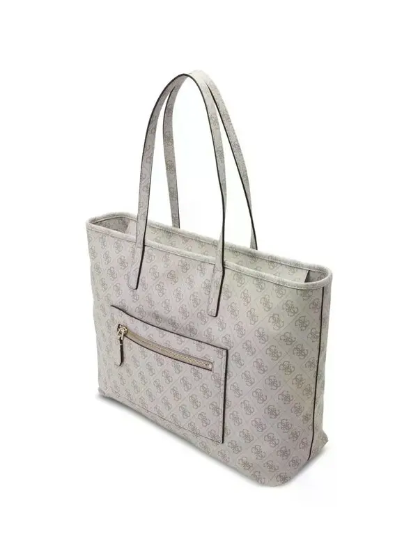 Guess Power Play Monogram Shoulder Bag - Neutrals
