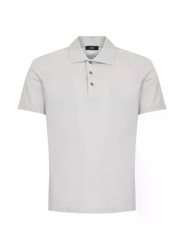 Herno Short-sleeved Polo Shirt - Grey