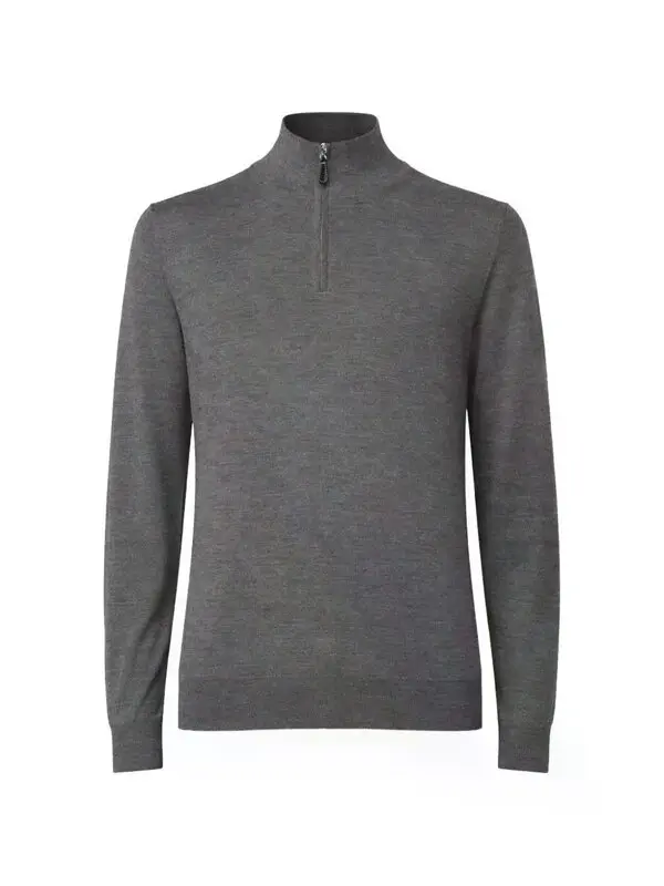 Fedeli Fine-knit Jumper - Grey
