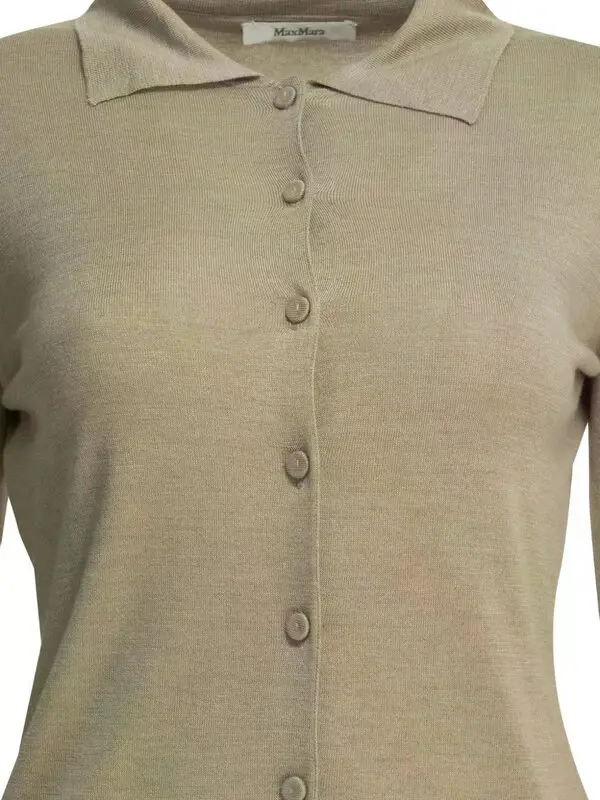 Max Mara Button-up Collared Cardigan