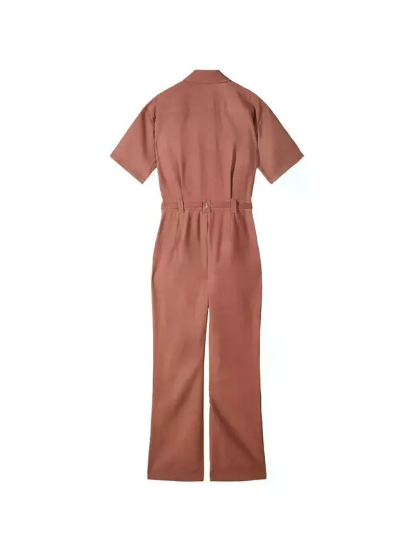 Patrizia Pepe Belted Jumpsuit With Chest Pockets