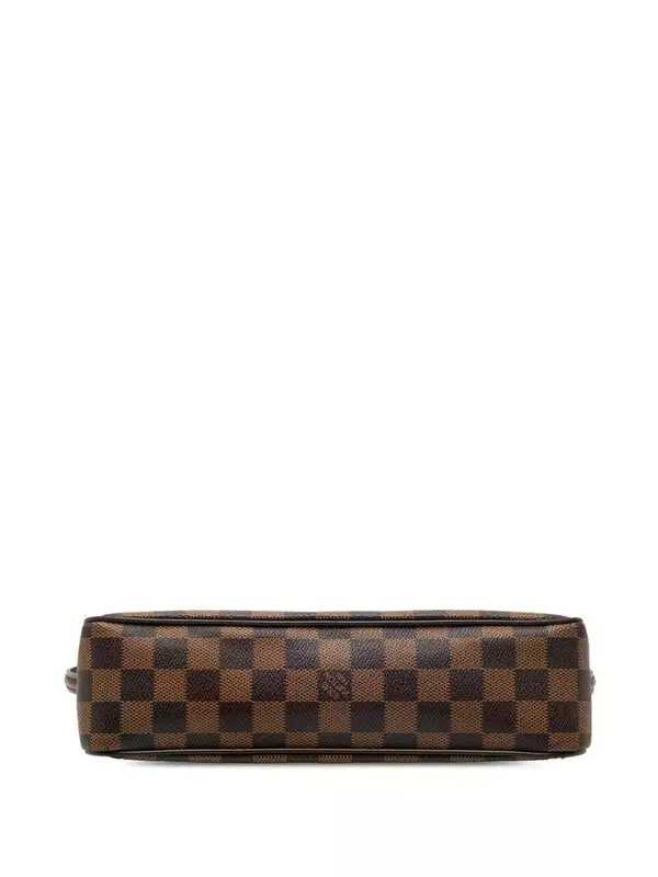 LOUIS VUITTON 2002 Damier Ebene Recoleta Shoulder Bag - Brown