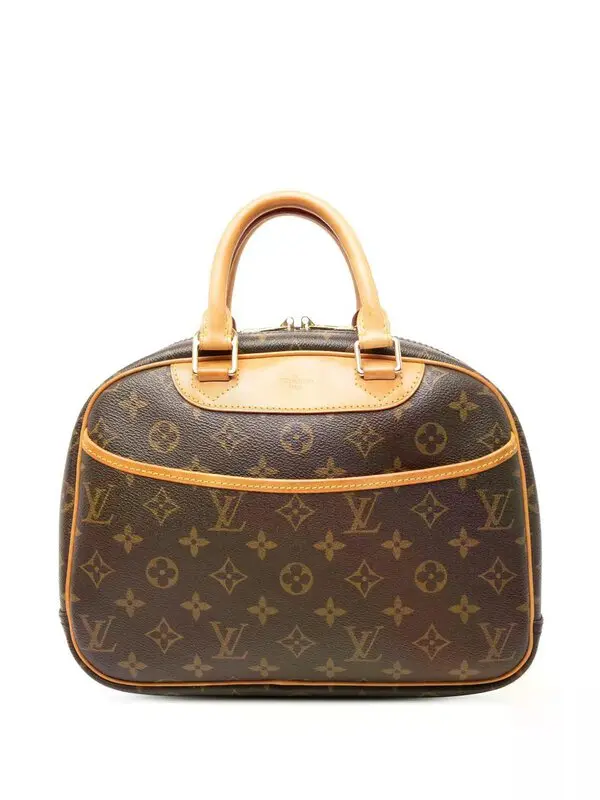LOUIS VUITTON 2004 Monogram Trouville Handbag - Brown
