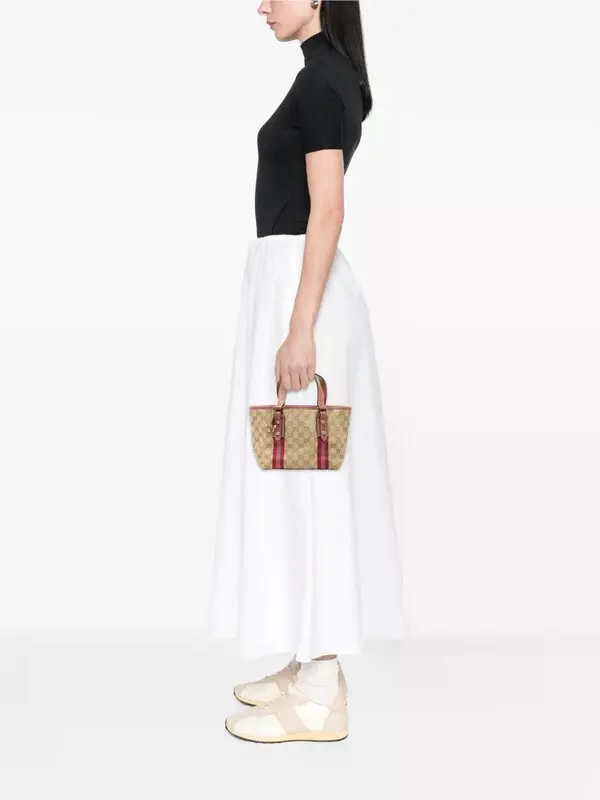 Gucci Gg Canvas Jolicoeur Handbag - Neutrals