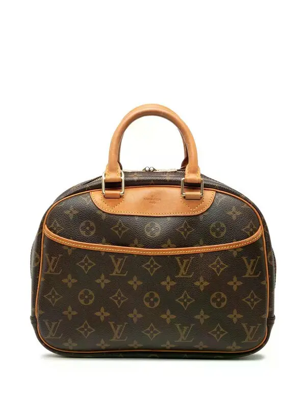 LOUIS VUITTON 2004 Monogram Trouville Handbag - Brown