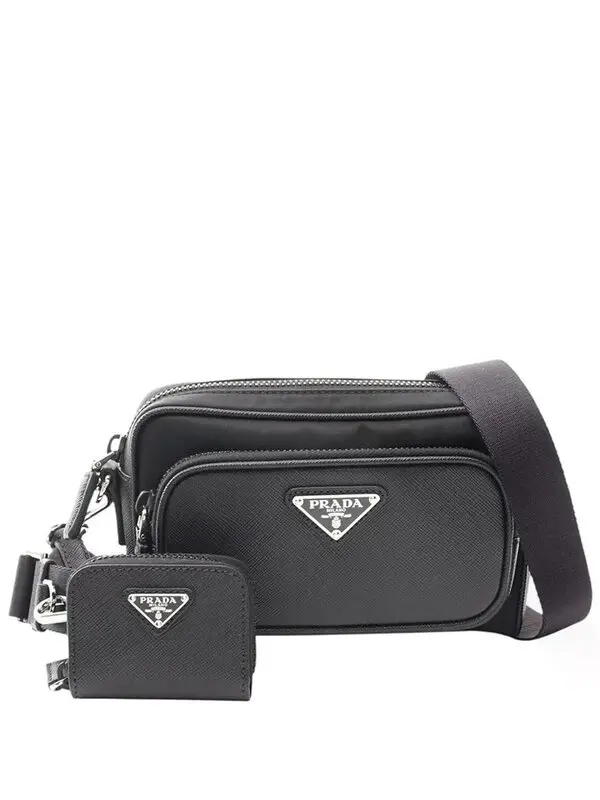 Prada 2013-2026 Tessuto Crossbody Bag - Black