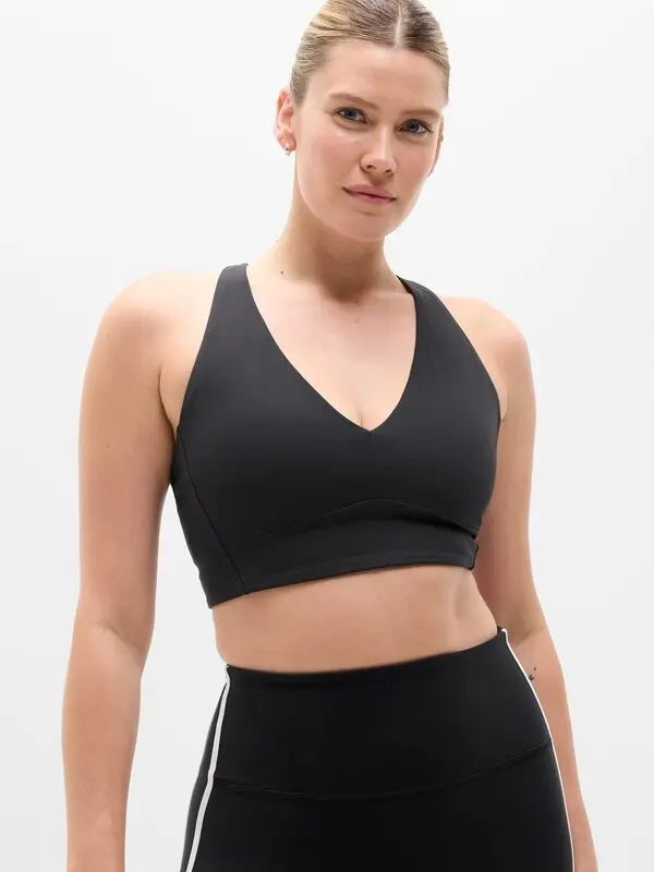 Athleta Transcend Longline Bra D-dd - Black