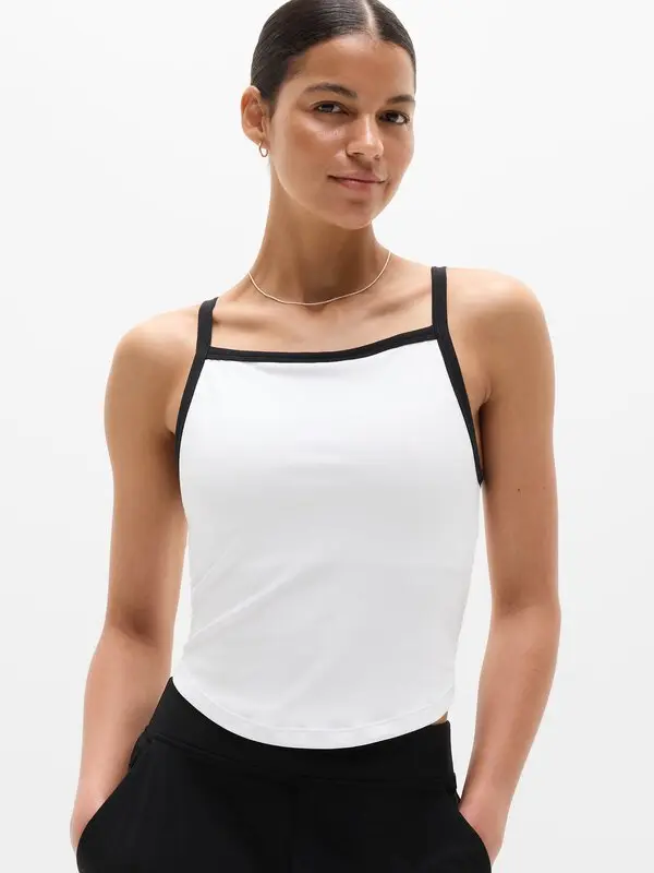Athleta Atheleta Signature Rib Apron Support Top