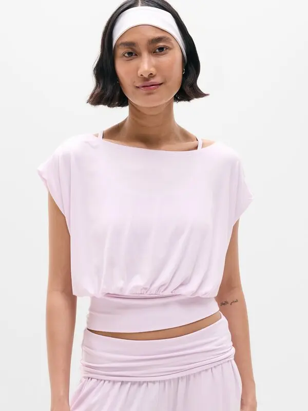 Athleta Dream Drape Tee - Ballet