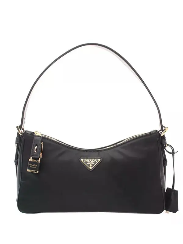 Prada 2010-2026 Vitello Shoulder Bag - Black