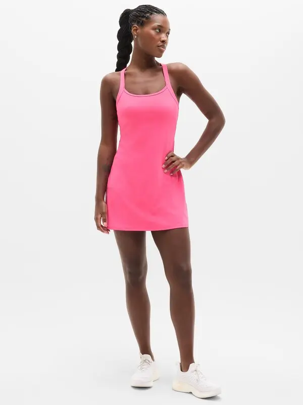 Athleta Superset Mini Dress - Cerise