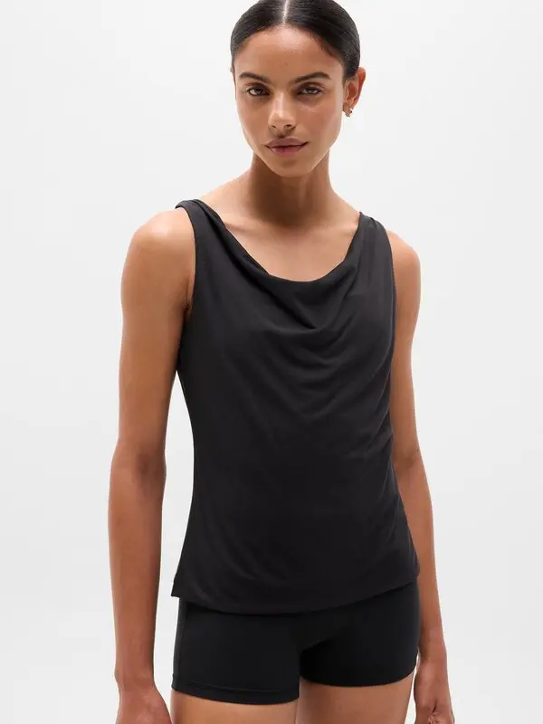 Athleta Drape Tank - Black