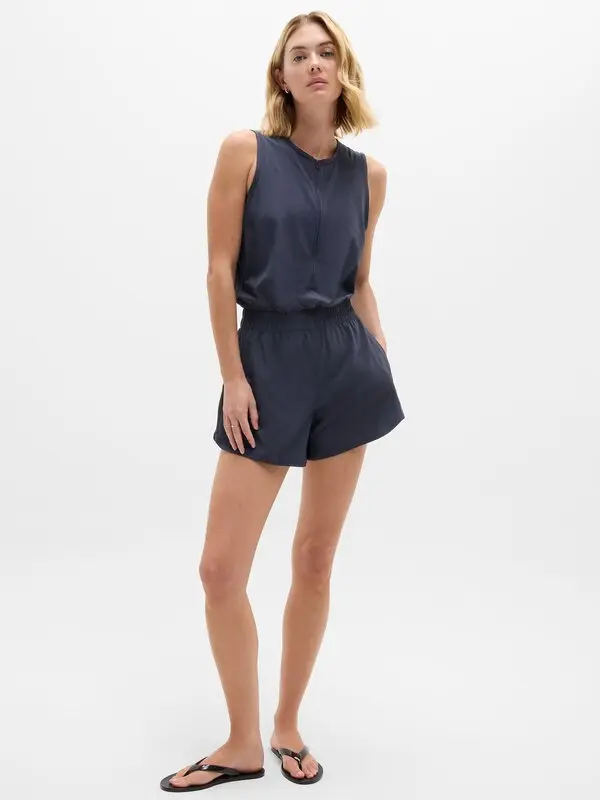 Athleta Journey Romper - Navy