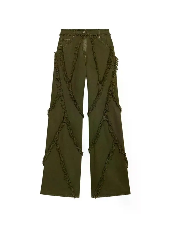 Blumarine Frayed Jeans - Green