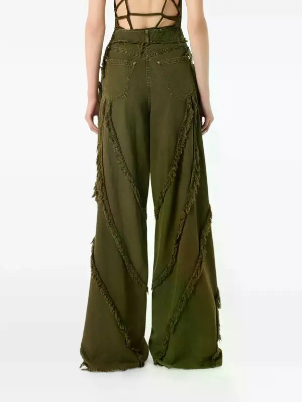 Blumarine Frayed Jeans - Green
