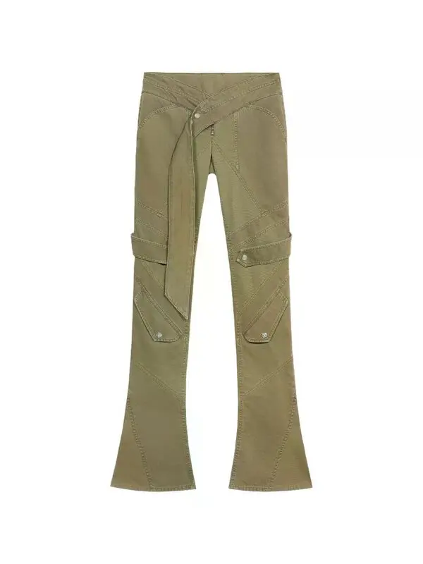 Blumarine Belted Cargo Trousers - Green