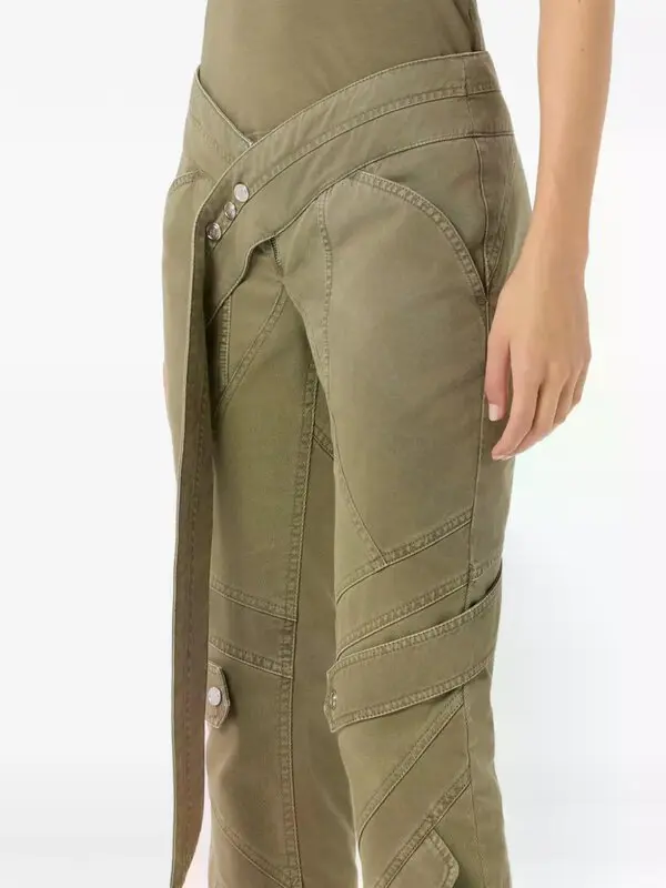 Blumarine Belted Cargo Trousers - Green