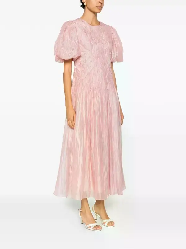 Aje Ophelia Lace Midi Dress - Pink