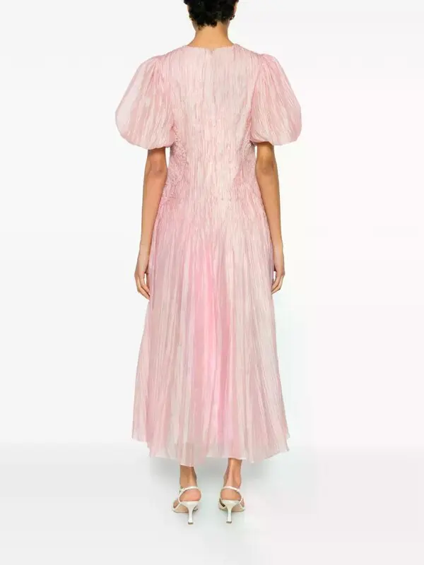 Aje Ophelia Lace Midi Dress - Pink