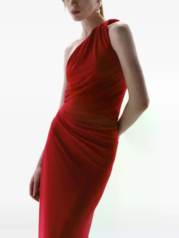 BAOBAB One-shoulder Ruched Jersey Dress