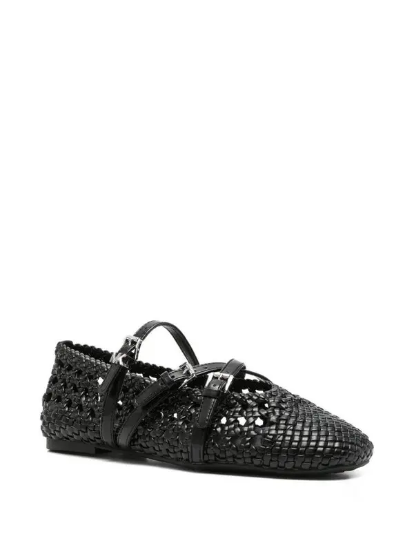 Michael Kors Indy Buckle-strap Ballet Flats