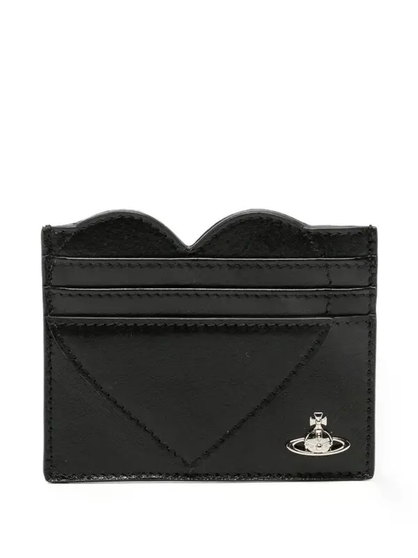 VIVIENNE WESTWOOD Orb-appliqué Cardholder - Black