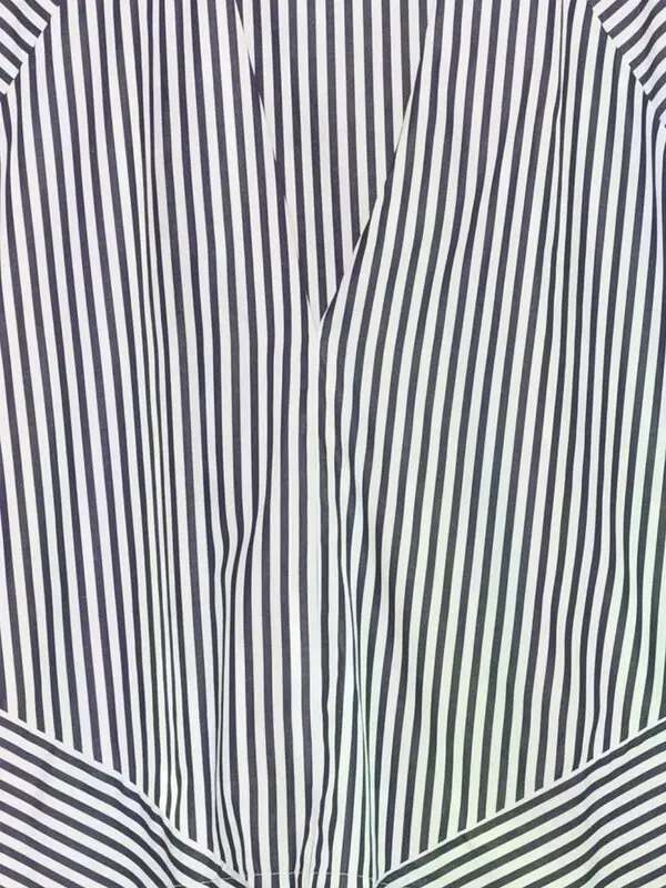 MAISON JEJIA Striped V-neck Blouse