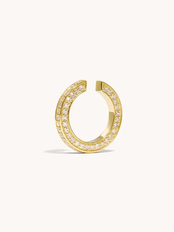 BY PARIAH Triple Diamond Ear Cuff - Gold