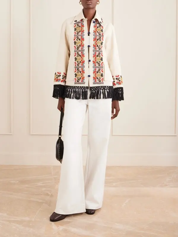 Alix Of Bohemia Jude Baroque Embroidered Cotton Jacket