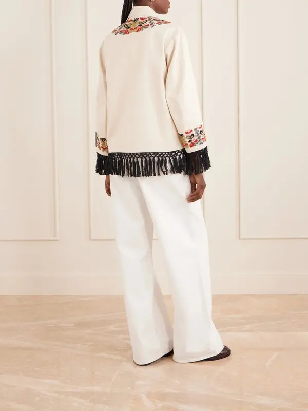 Alix Of Bohemia Jude Baroque Embroidered Cotton Jacket